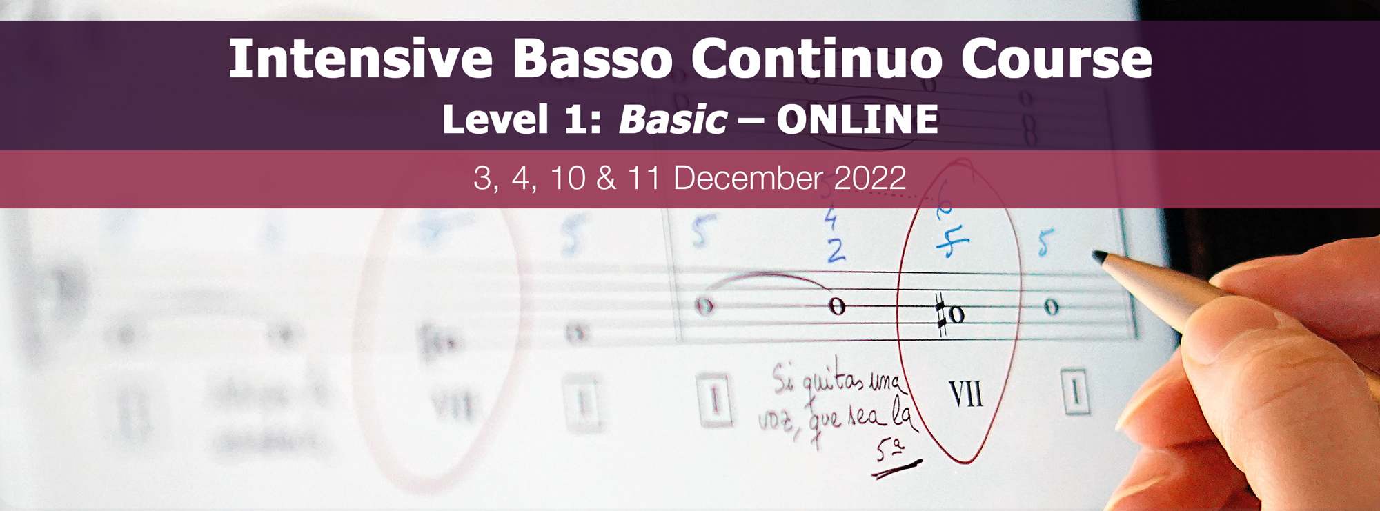 New Intensive Basso Continuo Course Online by Pablo Zapico in December ...