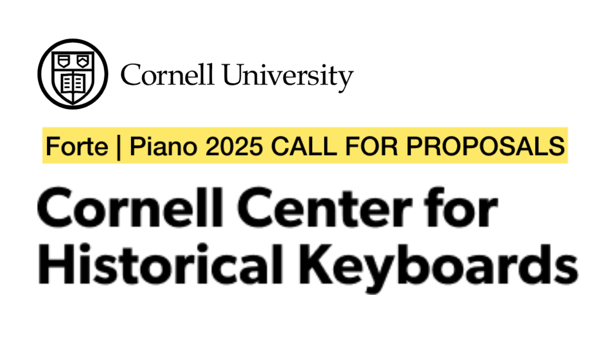 Open Call for Proposals - Forte | Piano 2025: Crafting Soundscapes ...